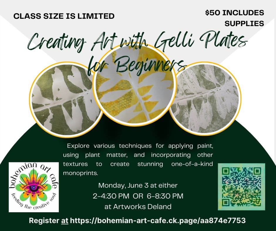 Creating Art with Gelli Plates for Beginners - ArtWorks DeLand